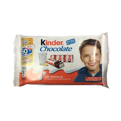 Chocolate Kinder Ao Leite 75gr 6 Barrinhas - Panelão Supermercados ...