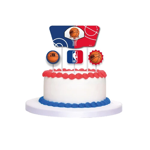 Topper de Bolo Nba C/04 Unid Festcolor - 1001 Festas - Produtos de ...